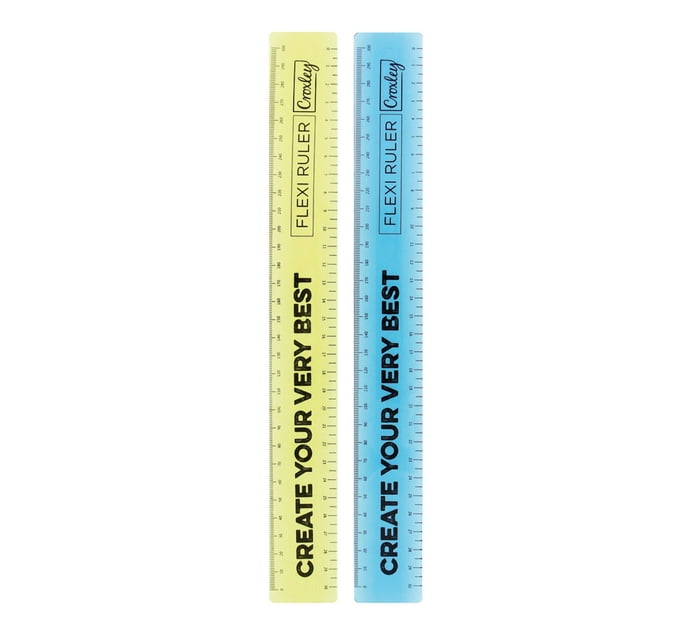 Croxley Flexi Ruler Assorted 30cm 2 Pack | Makro