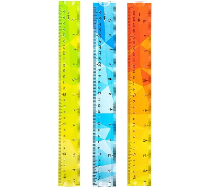 DELI PVC Twistable Ruler (Multicolour) | Makro