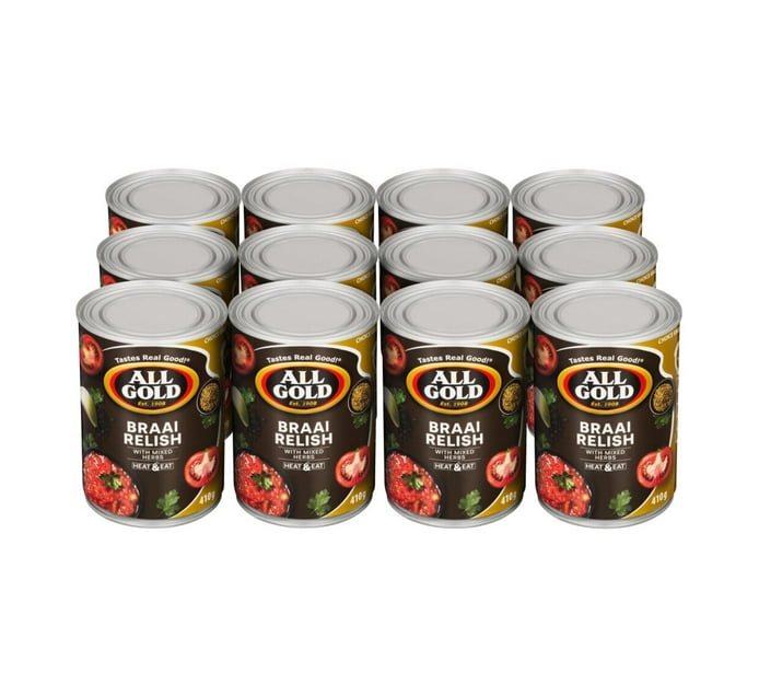All Gold Braai Relish Tomato and Onion (12 x 410g) | Makro