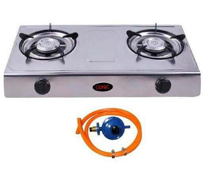 Conic Stove With Pipe And Regulator Stainless Steel Automatic Gas Stove ...