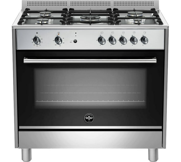 La Germania RUS95C61LDXCI Stainless Steel Manual Gas Stove with Oven (5 ...