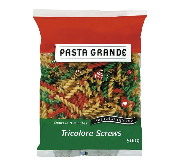 Buy Pasta Grande Tricolore Screws Easy Italian Style Pasta 500g in Bulk ...