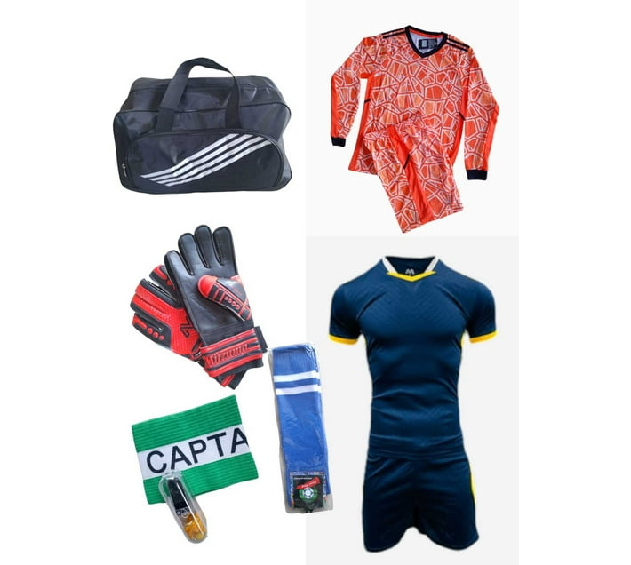 tradesia Sports PRU Navy Neon Yellow Football Kit () | Makro