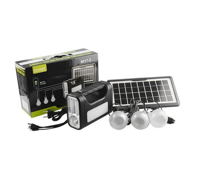 Someone’s in a Makro FA-GD-8017-2 Solar Powered Lighting System With 3 ...