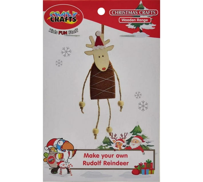 Crazy Crafts Make your own Rudolf Reindeer Do-it-yourself Kits Art and ...