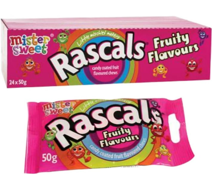 Mister Sweet Sweet candy ms rascals fruity 50g (th) Bag (12 x 600 g ...