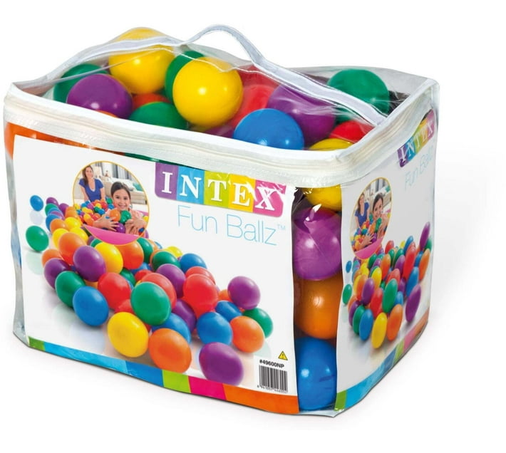 Buy Intex Fun Ball Juggling Ball (Pack of 100, Multicolor) in Bulk ...