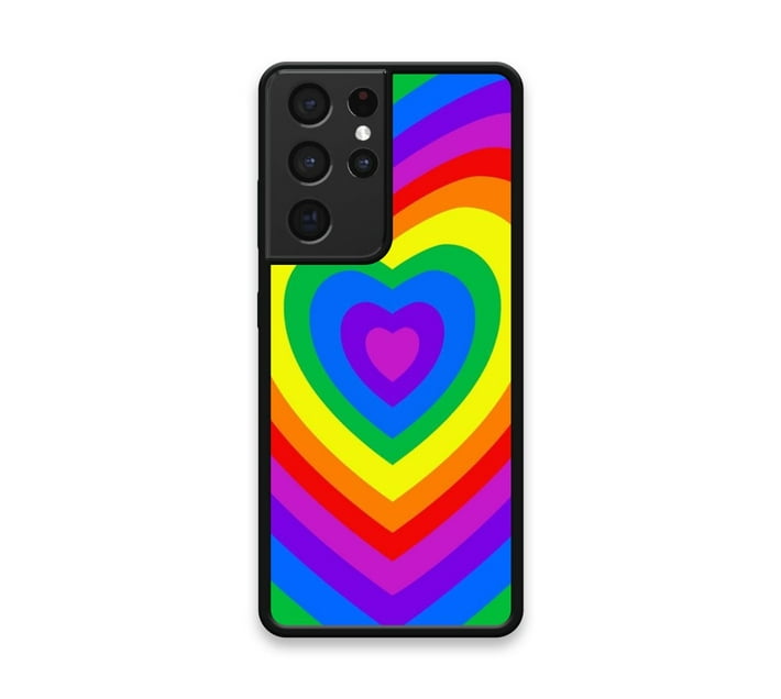 Caitscases TPU Fashion Covers - Samsung Galaxy S21 Ultra (Rainbow Heart) | Makro