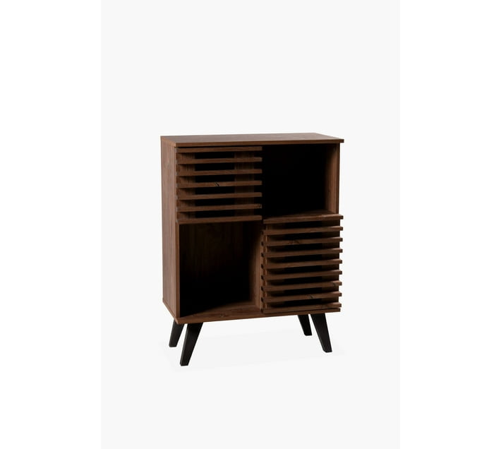 Buy Slatted Shelf Unit 5909 Solid Wood Free Standing Cabinet (Finish ...