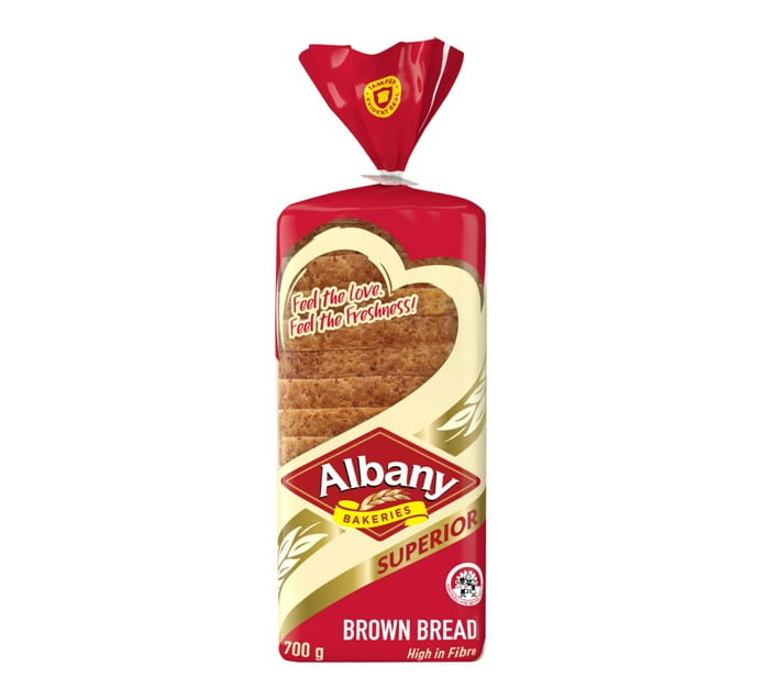 Buy Albany Superior Brown Sliced Bread (1x700g) in Bulk | Makro Business