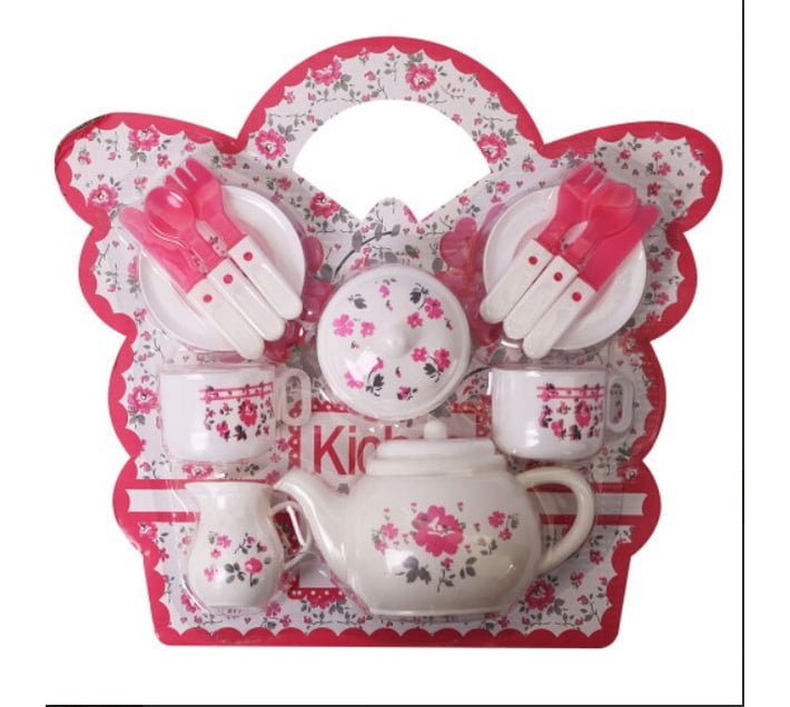GL Kitchen Play Set With Flowers Kitchen Play Set Role Play Toy () | Makro