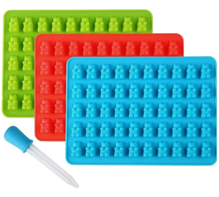 The Good Sport Kitchen DIY Gummy Bear 50 Cavity Silicone Tray & Dropper ...