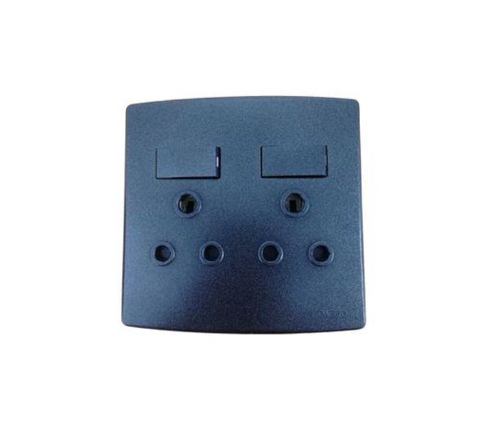 P Piper 4 X 4 Double Socket Black - 2 Pack | Makro