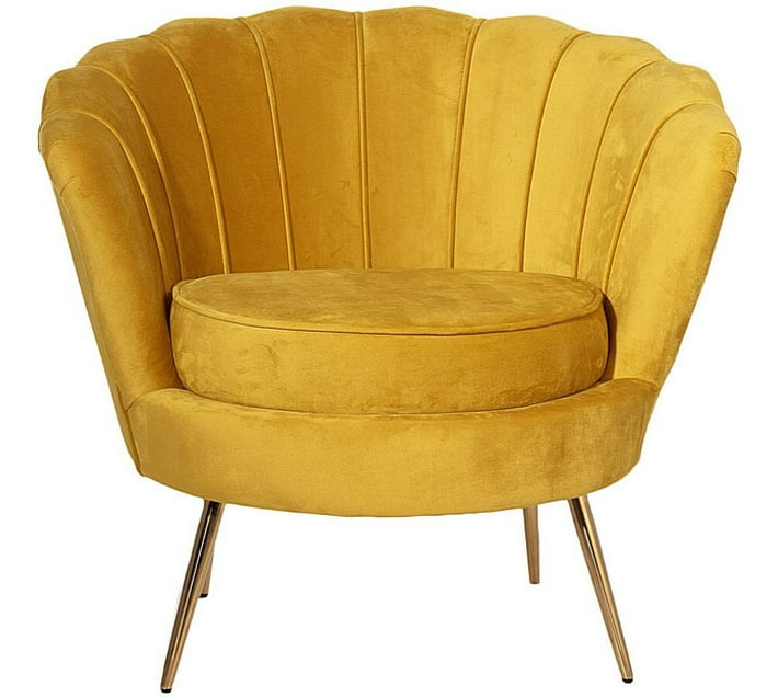 Gorgeous Furniture 812-Yellow Solid Wood Living Room Chair | Makro