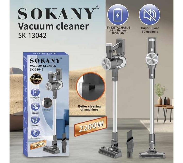 Buy SOKANY SK-13042 Cordless Vacuum Cleaner (Grey, White) in Bulk ...