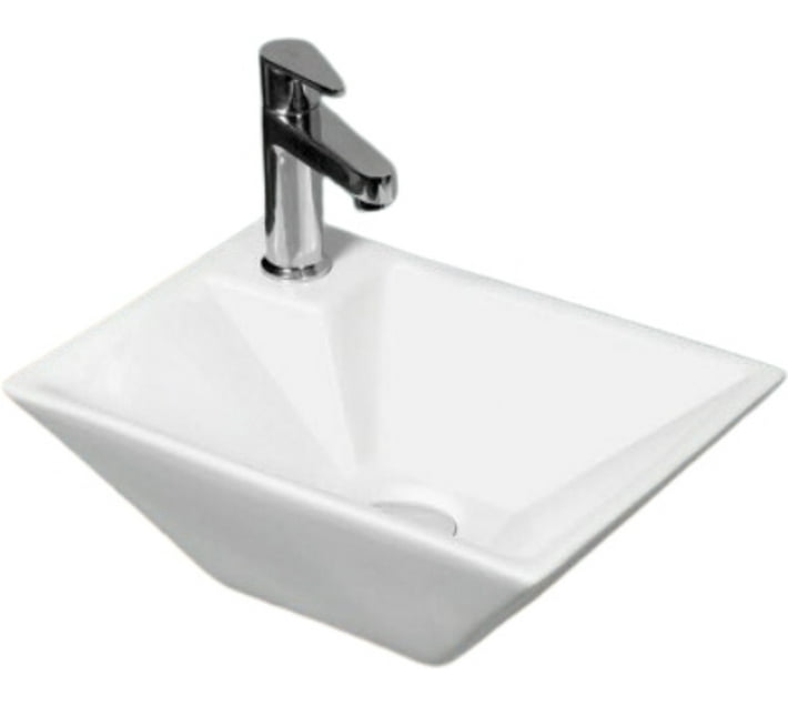 Countertop Ceramic Basin/Tabletop Candy - White Counter Top Wash Basin (White) | Makro