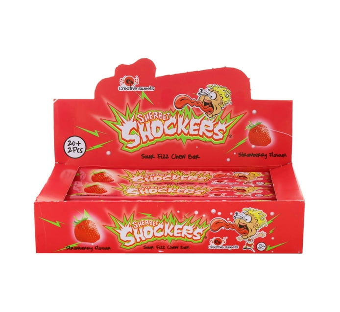 Buy Sherbet Shockers Sherbert Strawberry Sweets Pack of 1 x 440g in ...