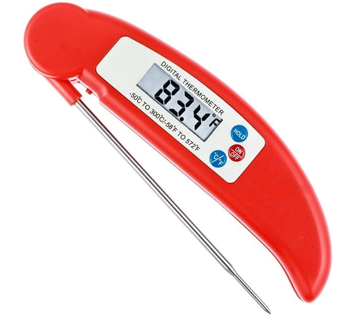 Buy ALANES Backlit Digital Meat Thermometer Thermometer (Red) in Bulk ...