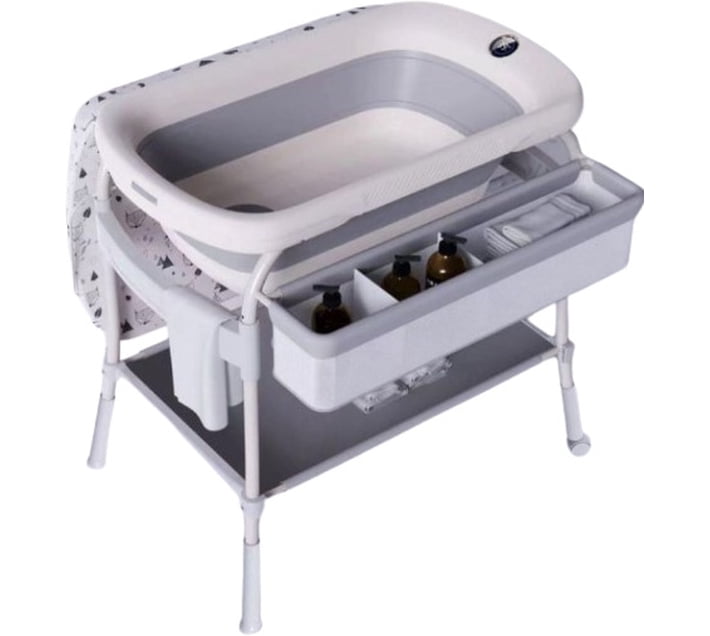GENERIC 3 In 1 Bath Nursing Table (Grey) | Makro