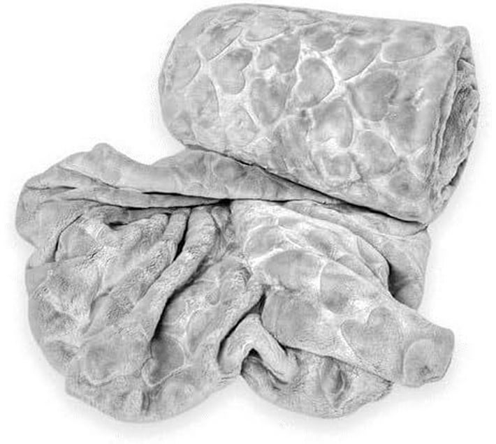 Generic Printed Double AC Blanket for AC Room (Polyester, Grey) | Makro