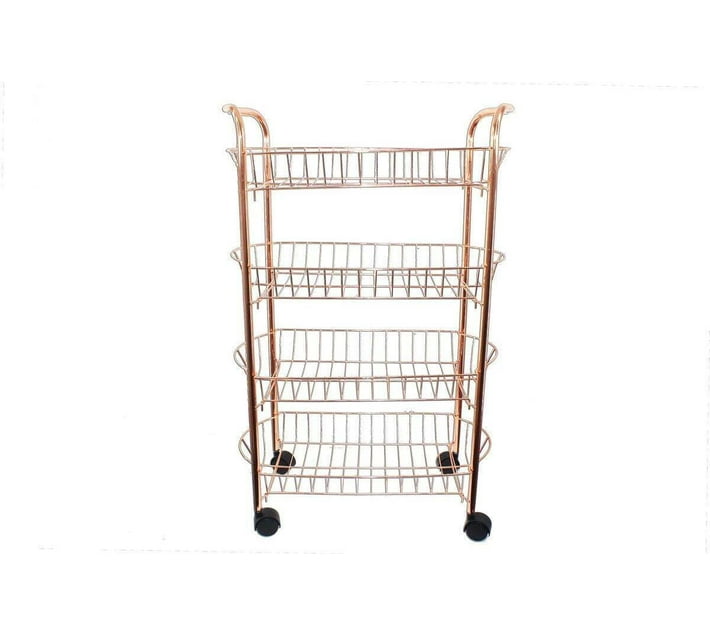ROYAL HOMEWARE Homeware 4 Tier Storage Aluminium Kitchen Trolley (Pre ...