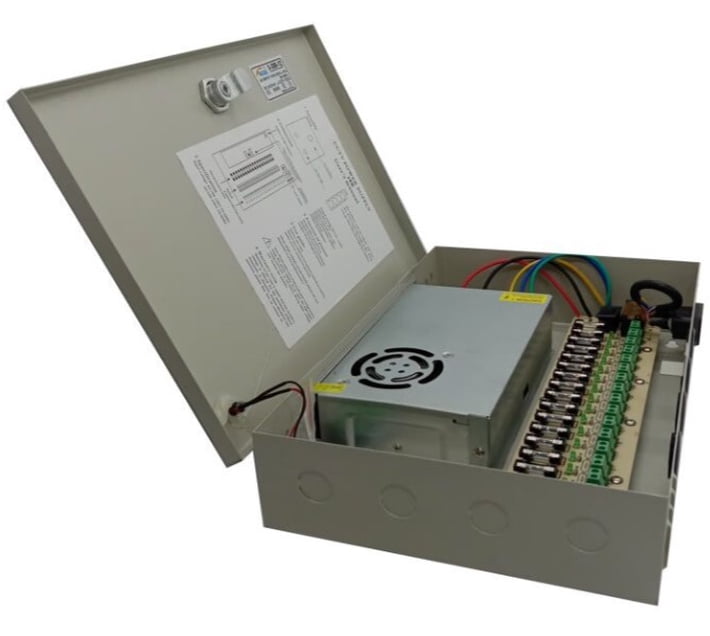 generic AJ24-3-3 Switching Power Supply Box 9CH 12V 30A 6 Socket ...