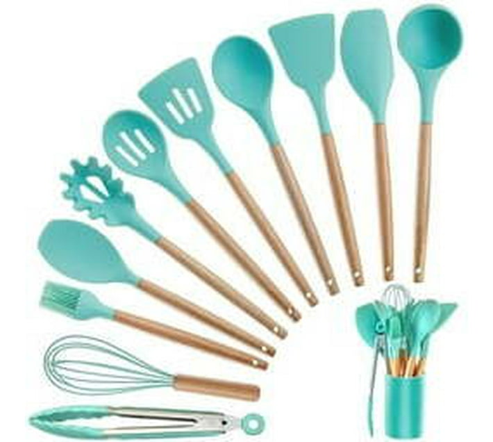 AD Stores Kitchen Utensils Silicone Cooking Spoon Kitchen Tool Set ...