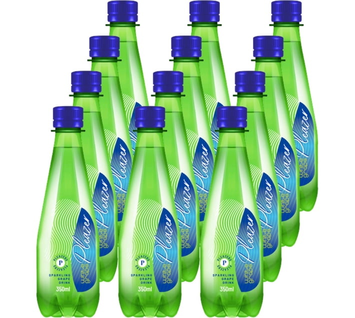 Buy Pleazer Sparking Sparking White Grape Drink (12 x 350 ml) in Bulk ...