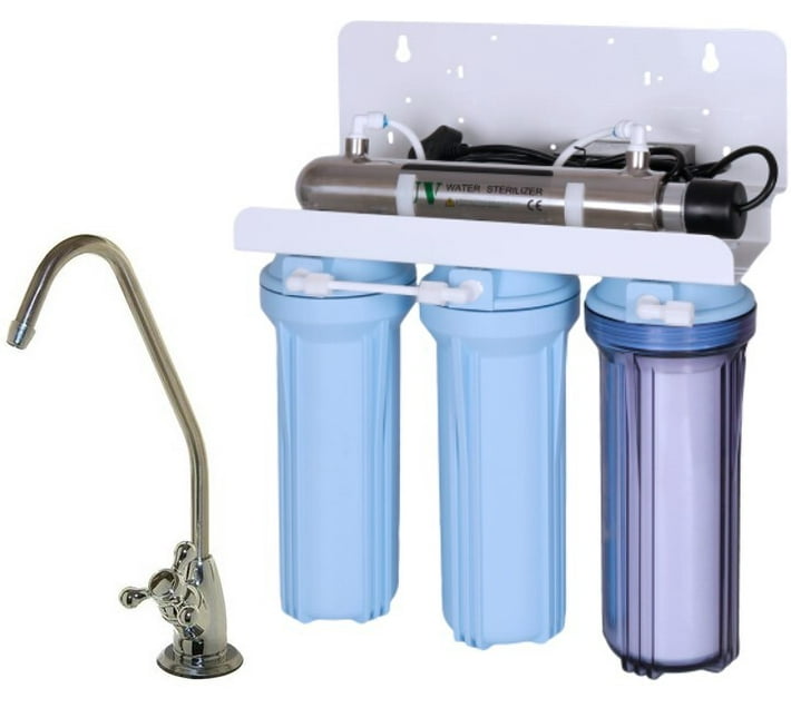 hydro wellness 4 Stage Under Counter Filtration System with 12 watt UV ...