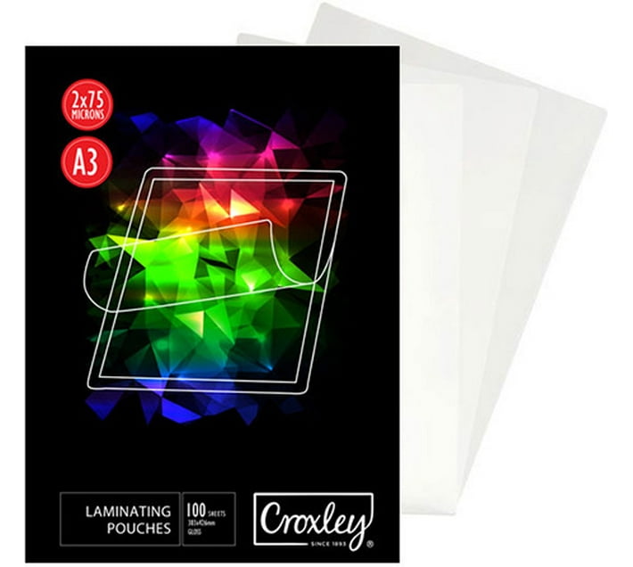 Buy CROXLEY A3 Laminating Pouches A3 Laminating Sheet (1 mil, Pack of 1 ...