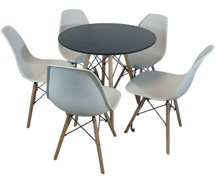 SMTE Plastic Table & Chair Set (Finish Colour - White, DIY(Do-It-Yourself)) | Makro