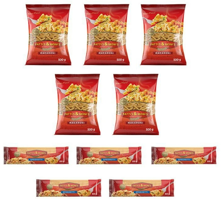 Buy Fatti's and Moni's Macaroni and Sphagetti Regular Pasta (Pack of 10 ...