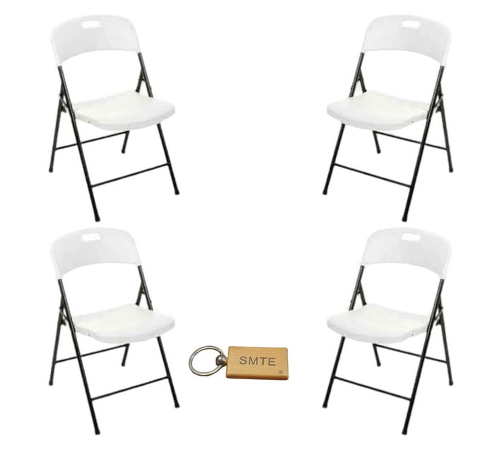 GX Heavy Duty Foldable Chairs - Set of 4 +Smte Keyring | Makro
