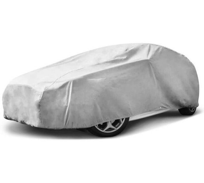 Car cover Body Cover Car Universal For Car (With Mirror Pockets) (Grey ...