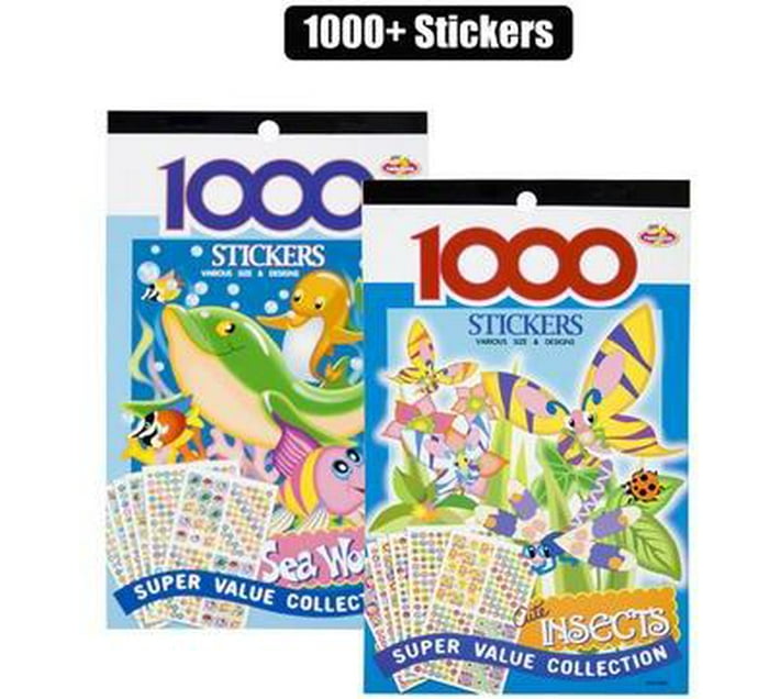 General Merchandise 3 cm Sticker book super value Self Adhesive Sticker ...