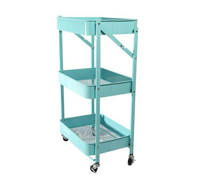 Someone’s in a Makro Foldable 3-Tier Utility Trolley with 360-Degrees ...