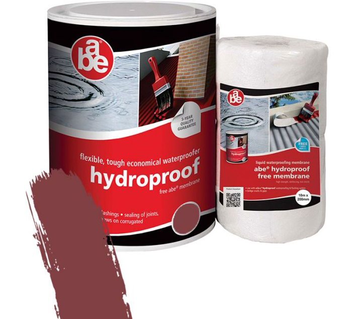 Abe Hydroproof Kit Burgundy 5L Adhesive (5 L) | Makro