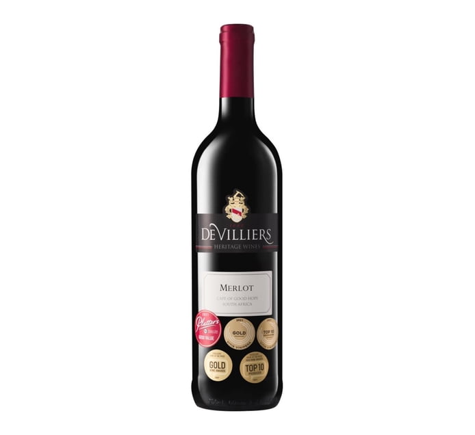 Someone’s in a Makro De Villiers Wine Merlot (1 x 750 ml) Mood