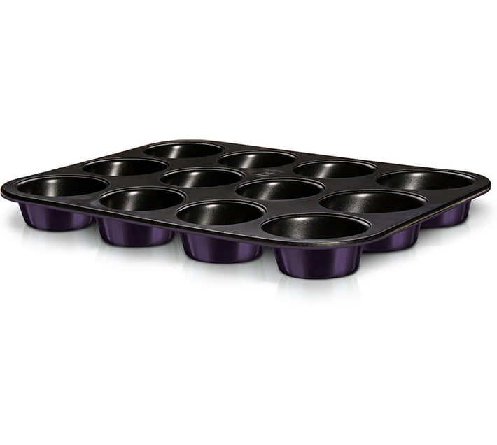 Berlinger Haus 12 Cup Titanium Coating Muffin Pan - Purple Baking Dish ...