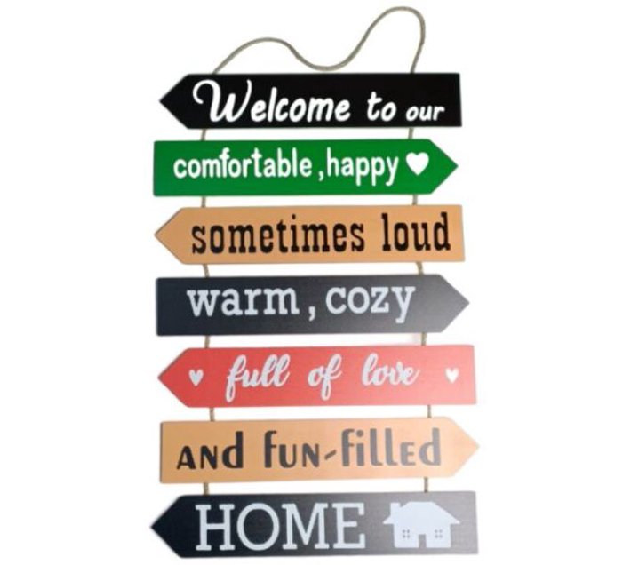 INV Wooden Wall Hang (Multicolor) | Makro