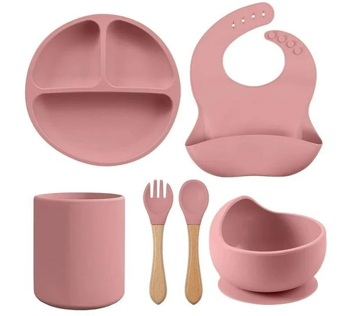 UMLILO LOGISTICS Baby Silicone Feeding Set 6-Piece - Silicone | Makro