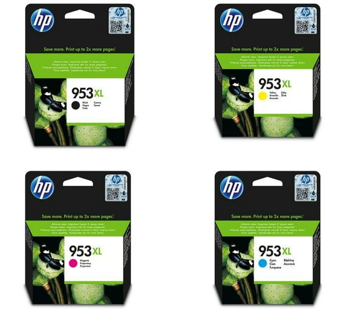 HP 953XL Ink Cartridge Black, Cyan, Magenta, Yellow Ink Cartridge ...