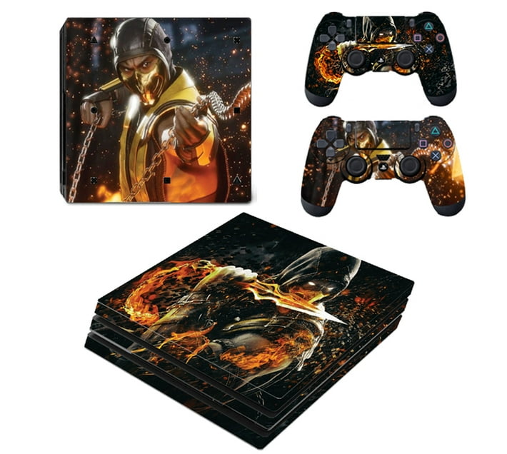 Someone’s in a Makro SKIN-NIT Decal Skin For PS4 Pro: Scorpion Fire Mood