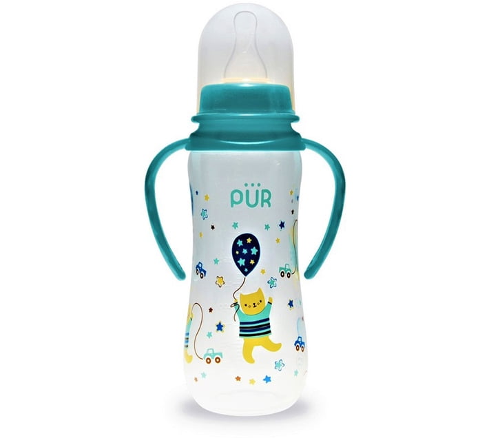 Longfield Trading-Pur Handle Shaped Feeding Bottle - 250 ml (Green) | Makro