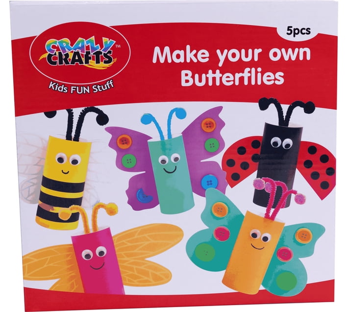 CRAZY CRAFTS Make your own Butterflies Do-it-yourself Kits Art and ...