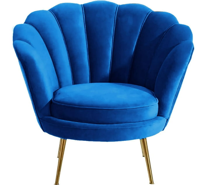 Gorgeous Furniture 812 Blue Solid Wood Living Room Chair (Finish Colour ...
