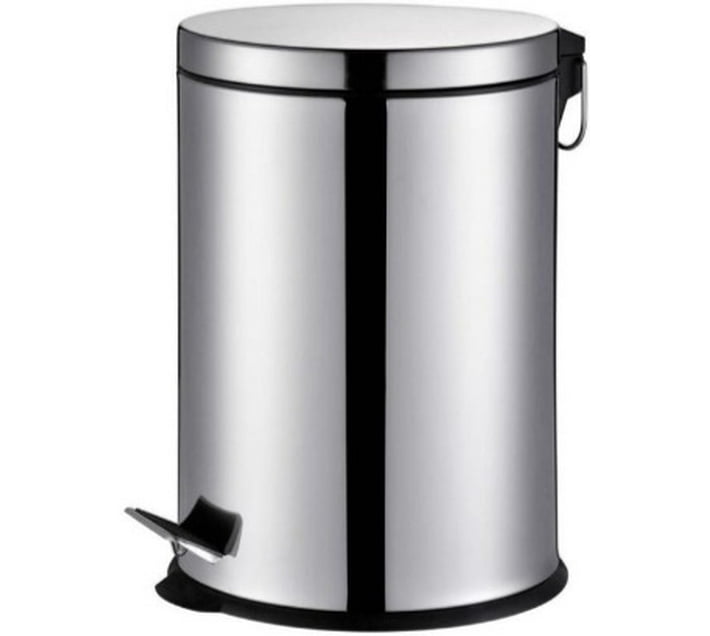 Totally Home Dustbin 20L Stainless Steel Dustbin (Silver) | Makro