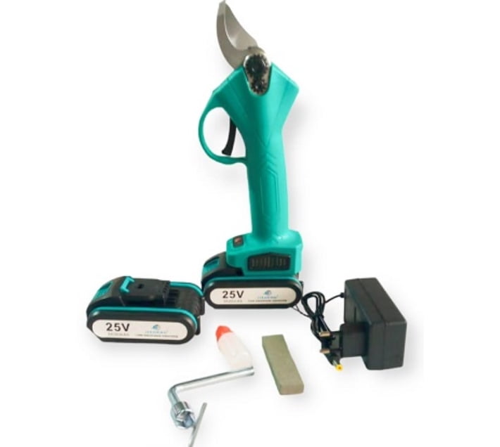 Jiageng JG0616 Electric Pruning Shear With Two 25V Batteries Bypass ...