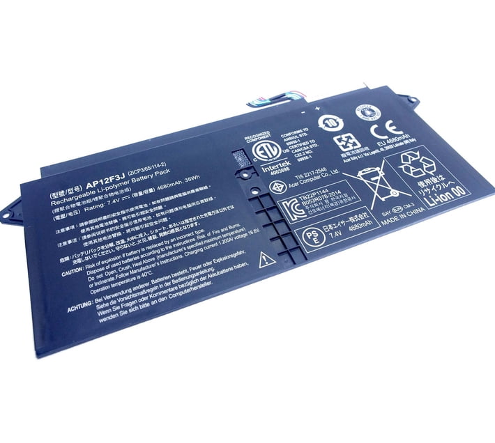 Generic Battery for Acer S7,S7-191,S7-391 Series (AP12F3J,2ICP3/65/114 ...