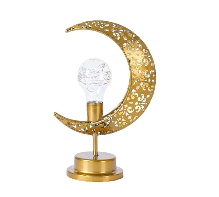 Someone’s in a Makro Bulb Battery Operated Moon Shaped LED Light Warm ...